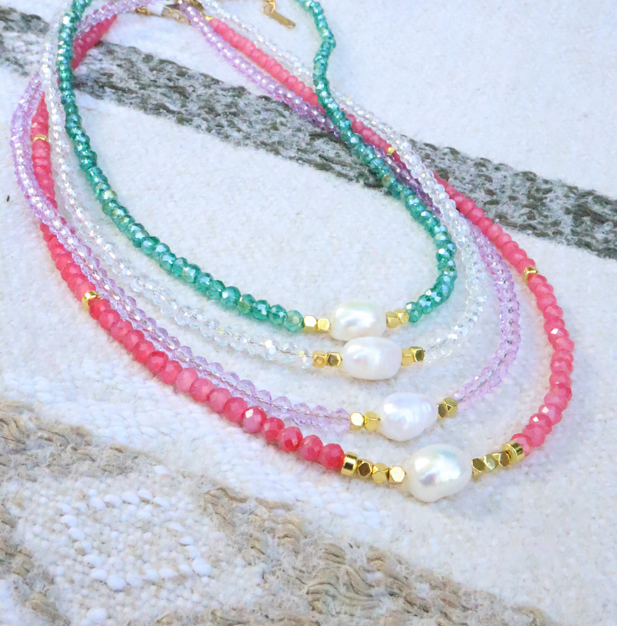 Emerald Green Crystal Necklace – Golden Zen Boutique LLC